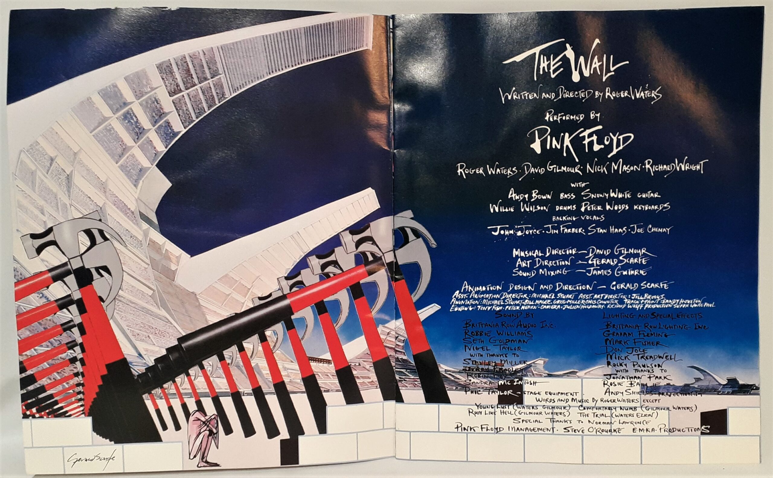 Original 1980 Pink Floyd The Wall Performed Live Concert Program Nassau ...