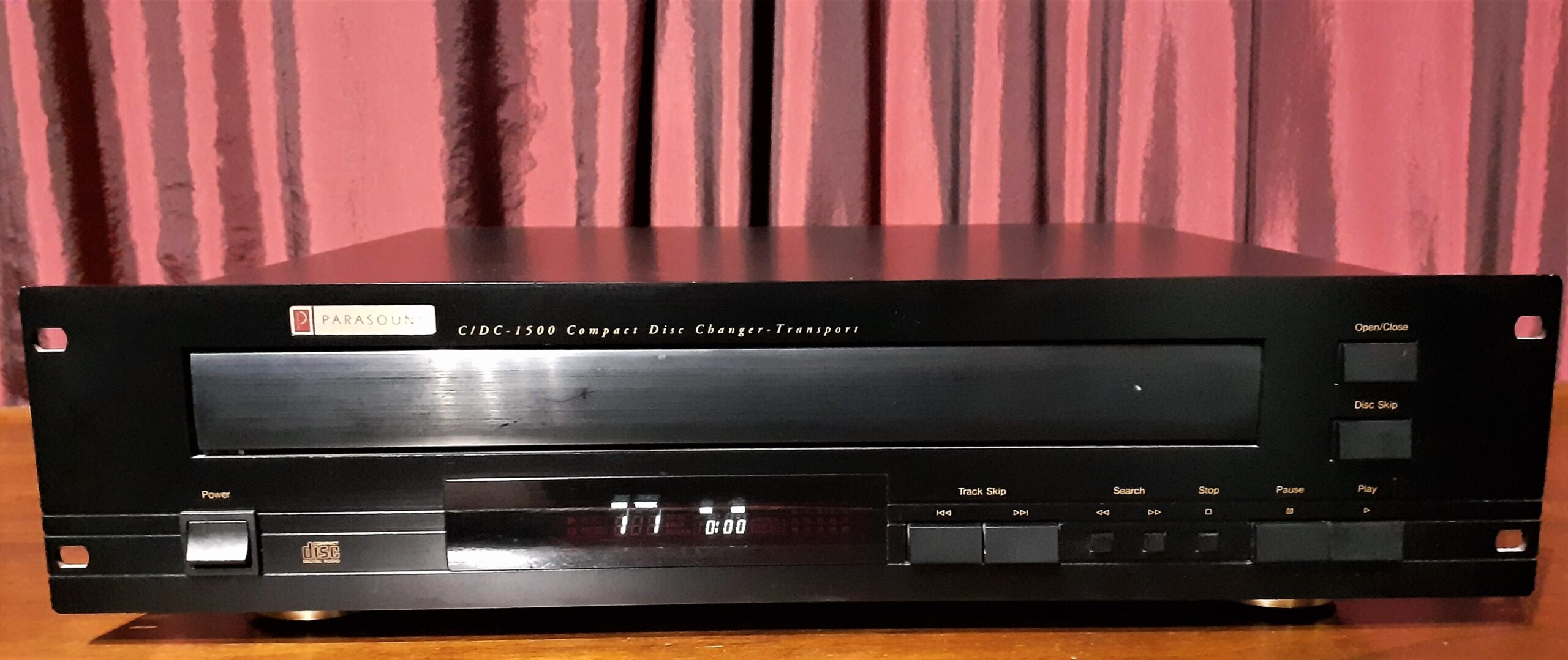 1994 Parasound C/DC-1500 Compact Disc Player Changer CD Player ...