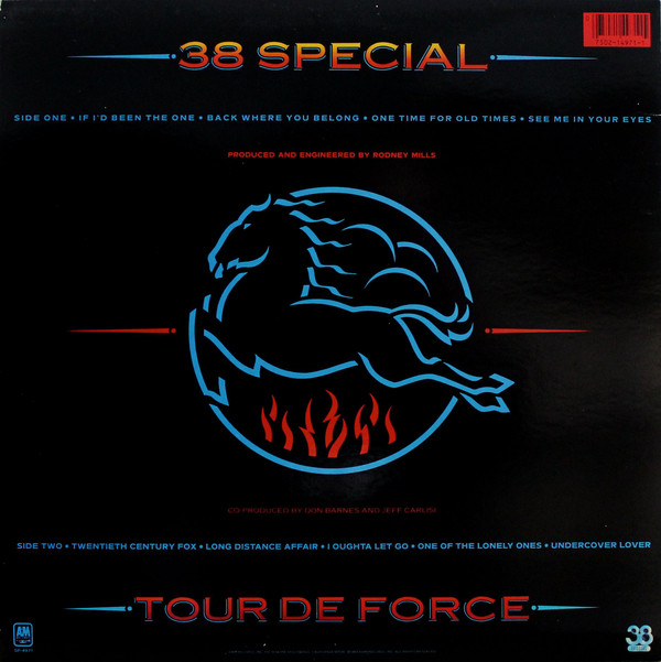 38 Special Tour De Force First Year Pressing 1983 US A&M Records SP ...
