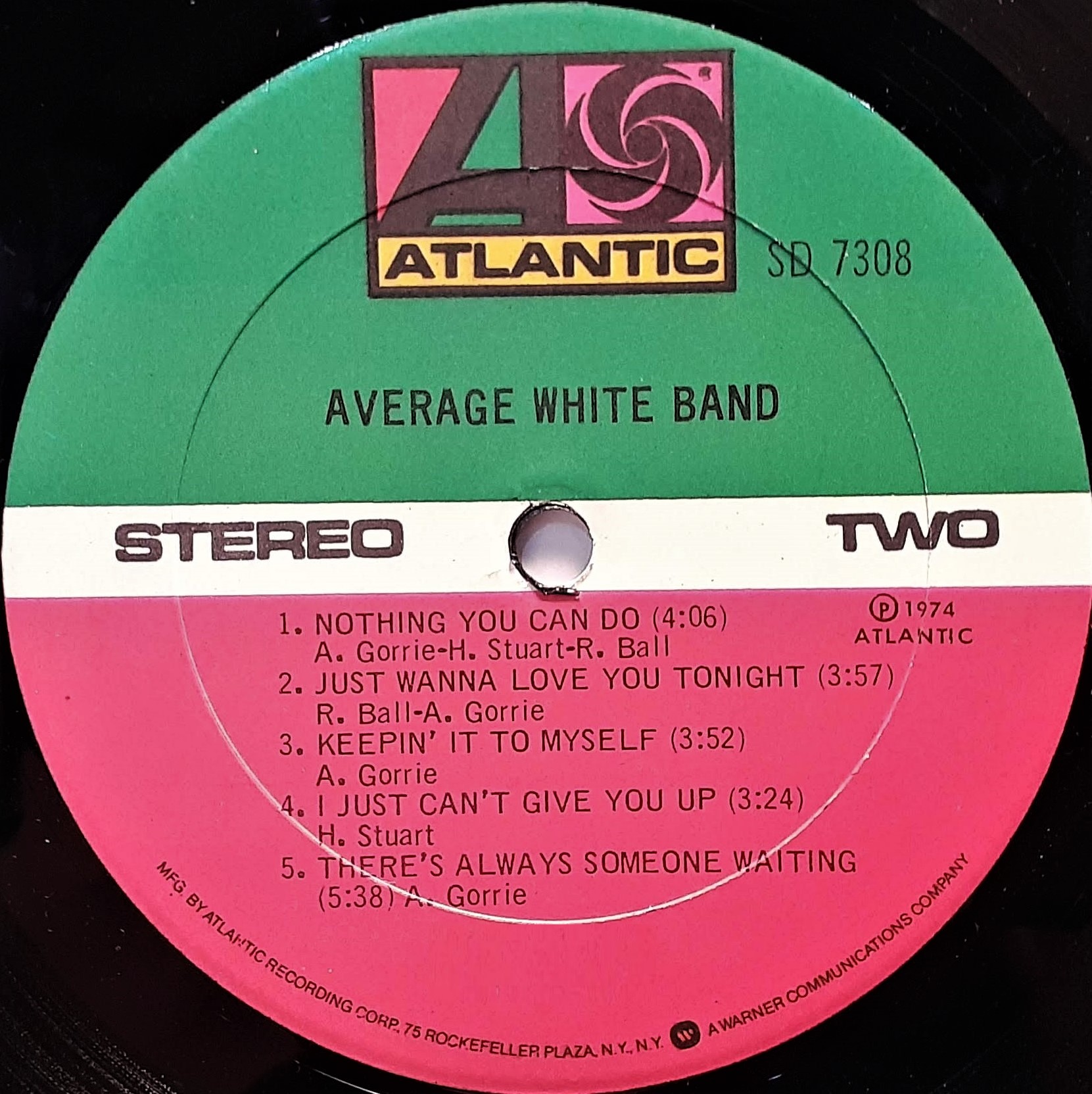 Average White Band AWB First Year Pressing 1974 US Atlantic SD 7308 ...
