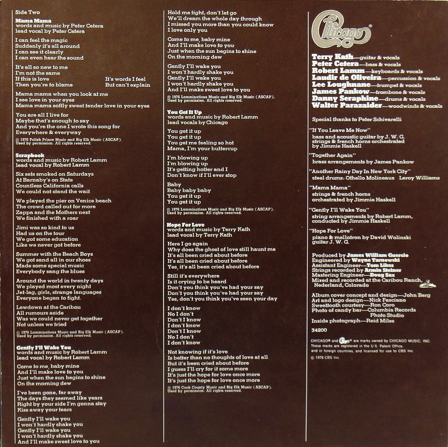 Chicago Chicago X First Year Pressing 1976 US Columbia PC 34200 Vintage ...