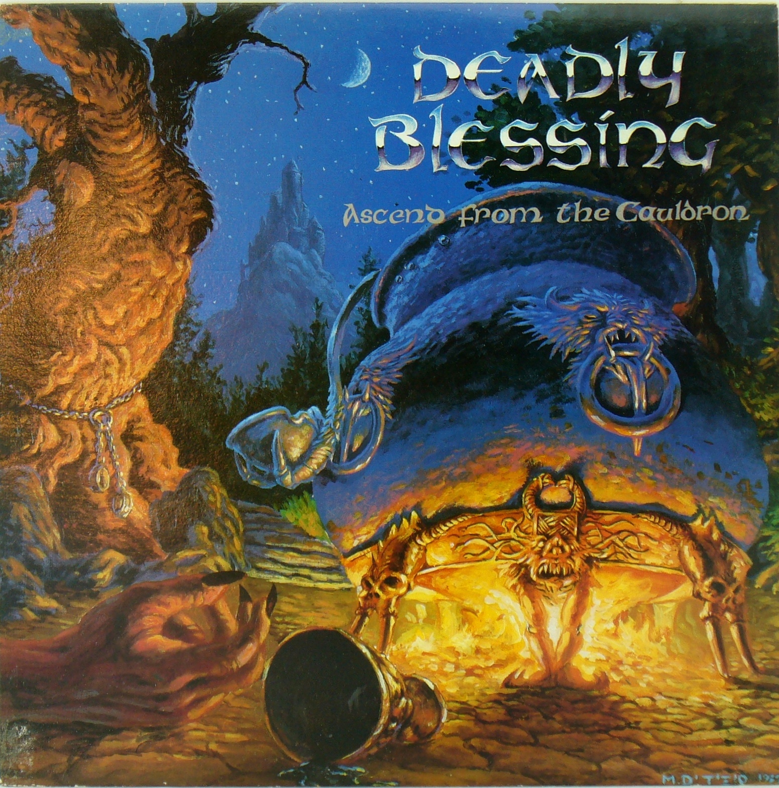 Deadly Blessing Ascend From The Cauldron First Year Pressing 1988 US ...