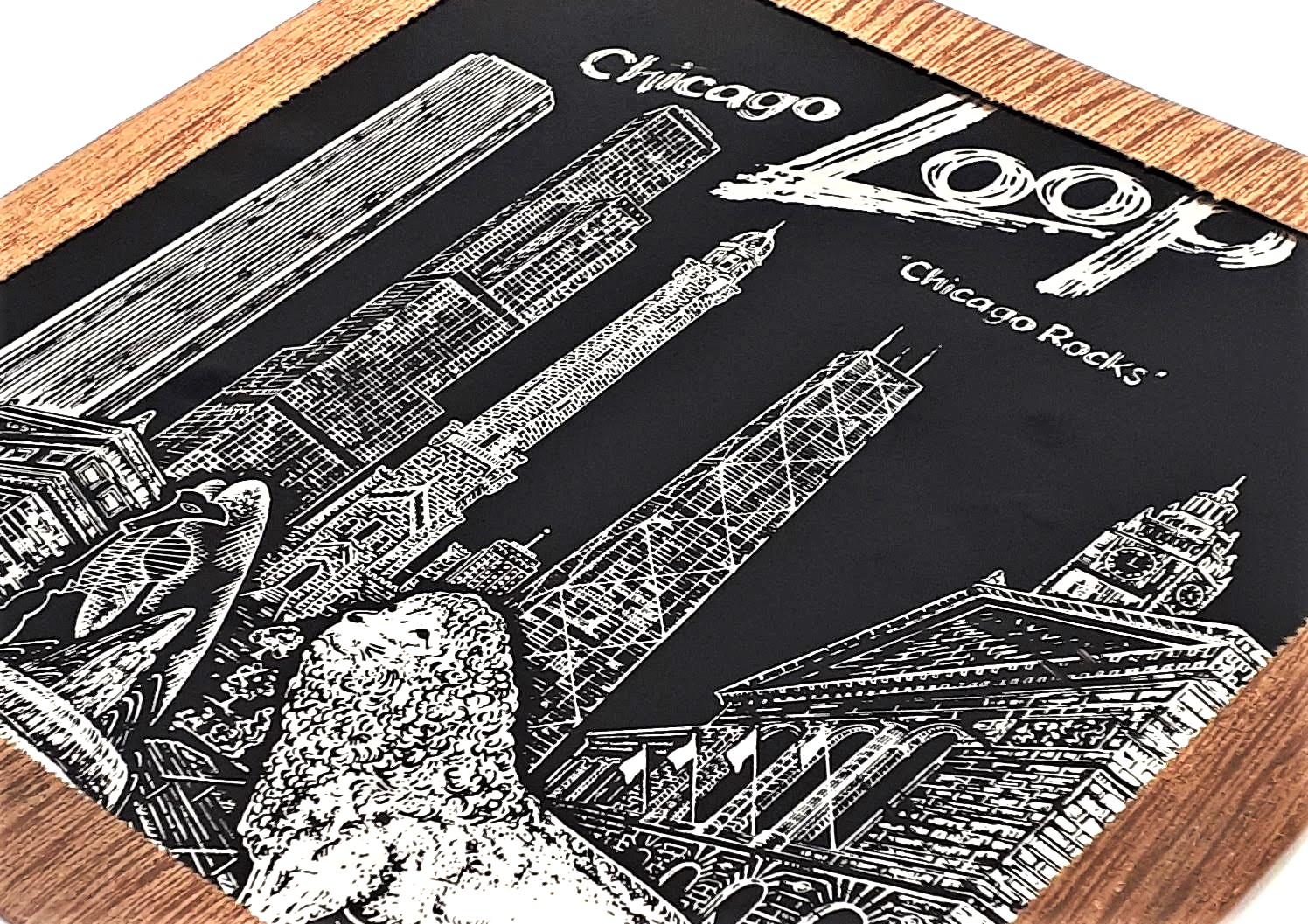 Original 1970s Chicago Loop Chicago Rocks Carnival Mirror Rock Fair ...