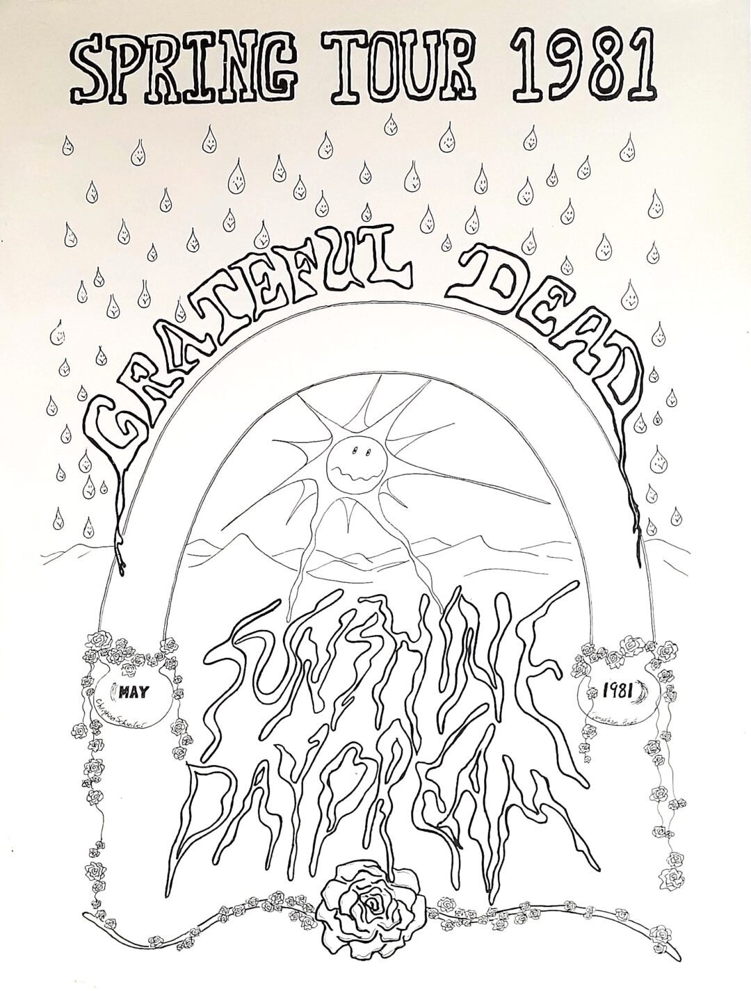 Original Spring Tour 1981 Grateful Dead Sunshine Daydream May 1981 ...