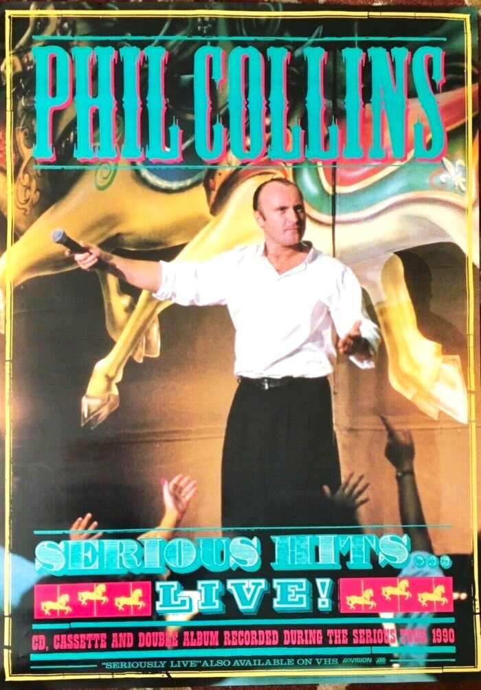 Original 1990 Phil Collins Serious Hits Live Promotional Record Album ...