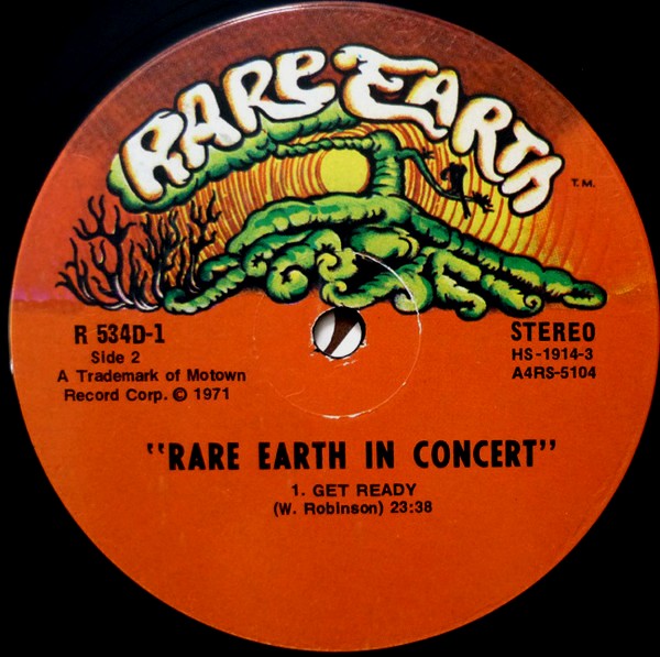 Rare Earth Rare Earth In Concert First Year Pressing 1971 US Rare Earth ...