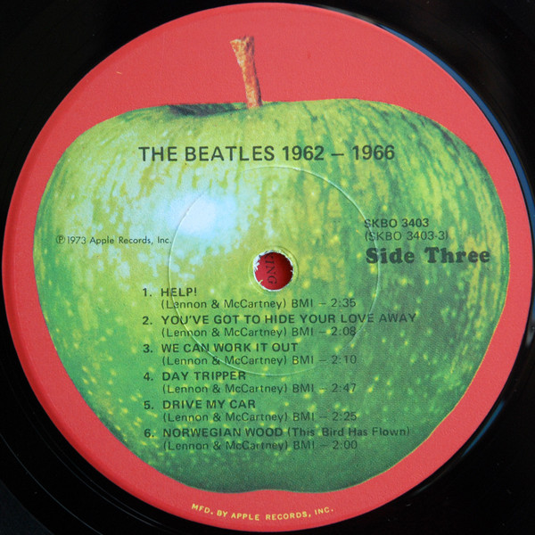 The Beatles 1962-1966 First Year Pressing 1973 US Apple Records SKBO ...