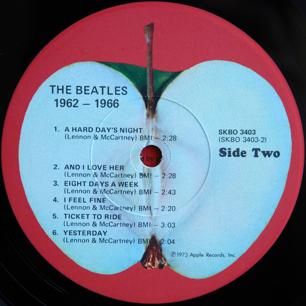 The Beatles 1962-1966 First Year Pressing 1973 US Apple Records SKBO ...