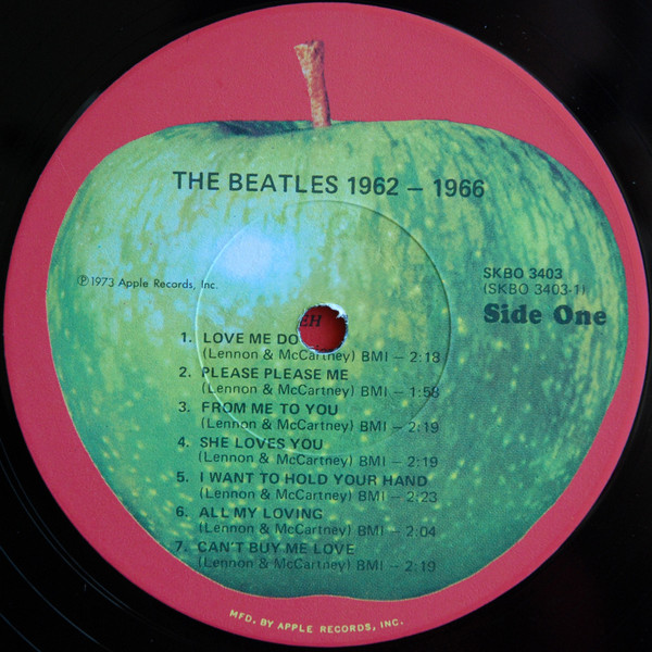 The Beatles 1962-1966 First Year Pressing 1973 US Apple Records SKBO ...