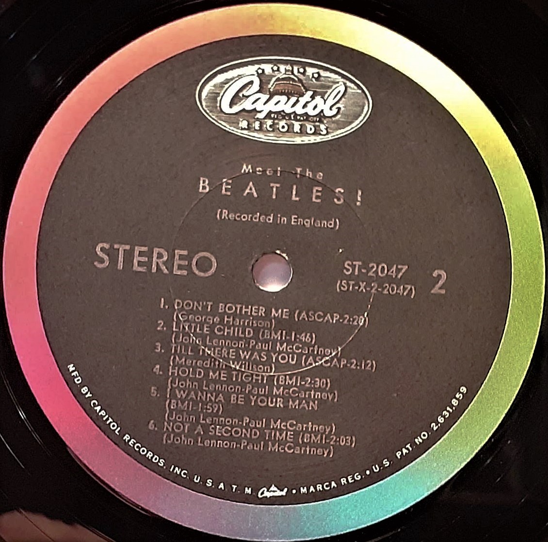 The Beatles Meet The Beatles 1966 US Capitol Records ST 2047 Vintage ...
