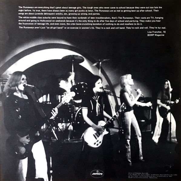 The Runaways The Runaways First Year Pressing 1976 US Mercury SRM-1-1090 Vintage Vinyl Record ...