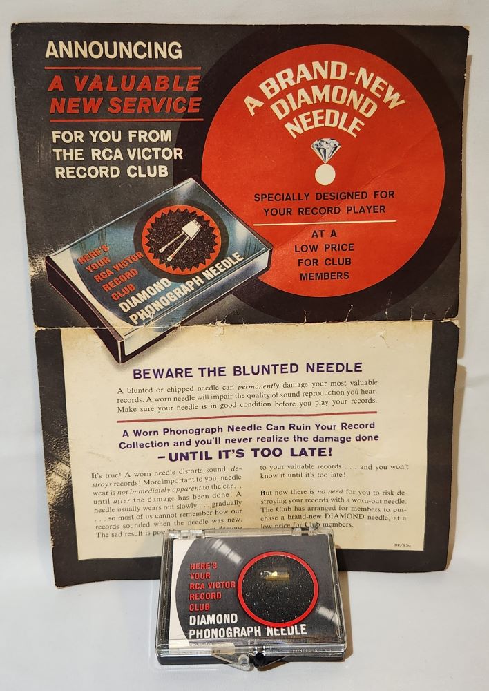 RCA VICTOR Record Club Diamond Needle Service Promo Pamphlet