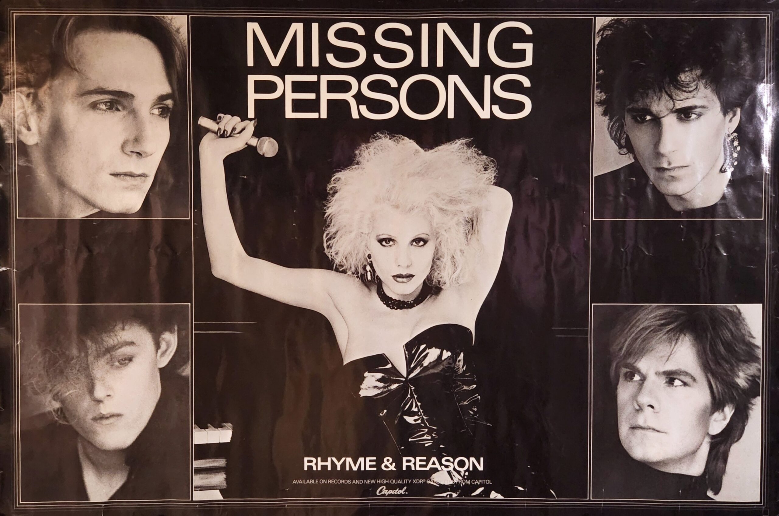 Original 1984 Missing Persons Rhyme & Reason Promotional Poster Capitol ...