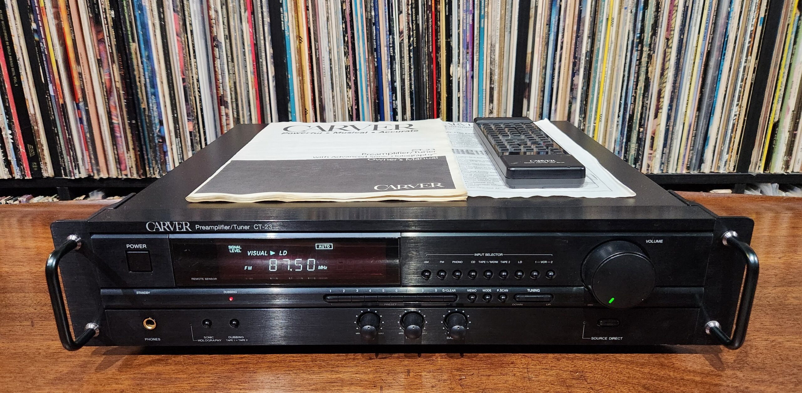 1994 Carver Preamplifier Tuner CT-23 Sonic Holography Audio Video ...