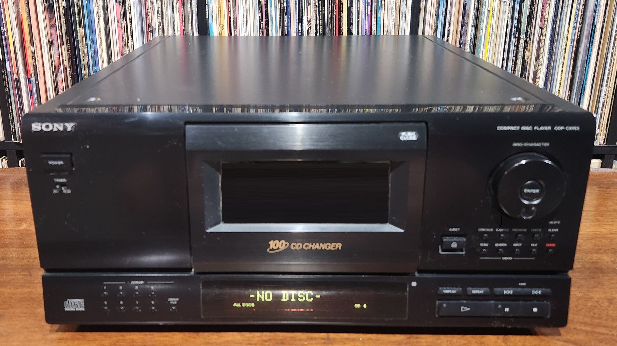 1995 Sony CDP-CX153 Compact Disc Player 100 Disc CD Changer - CHECKERED ...